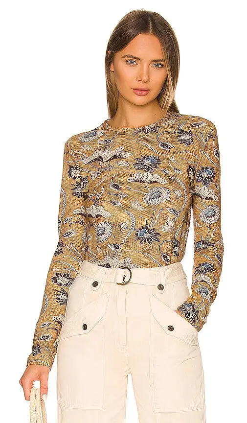 Ulla Johnson Eve Top In Yellow