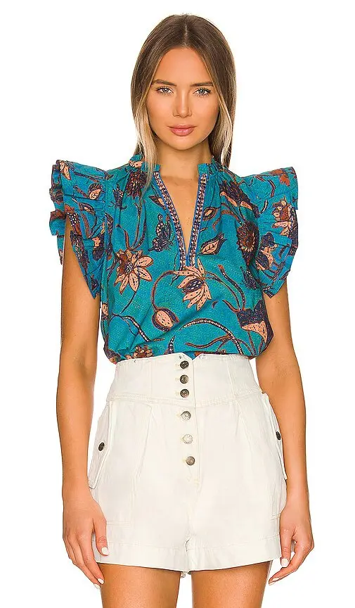 Ulla Johnson Elena Top In Blue