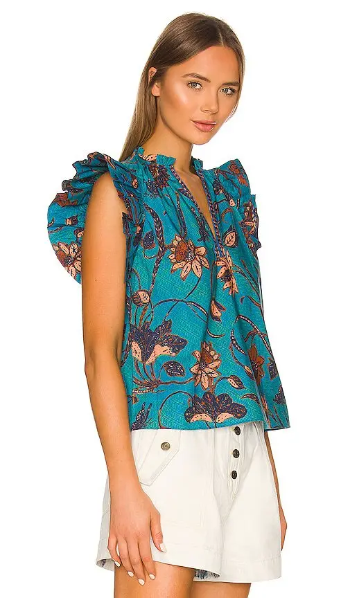 Ulla Johnson Elena Top In Blue