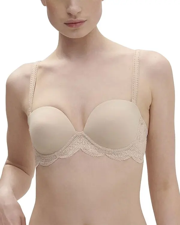 Simone Perele Karma Strapless Plunge Bra - Peau Rose