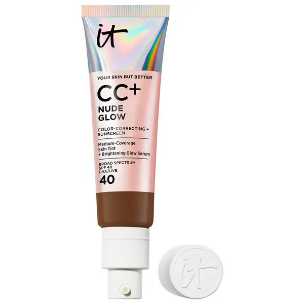 IT COSMETICS Cc+ Nude Glow Lightweight Foundation + Glow Serum With Spf 40 And Niacinamide - Deep Cool