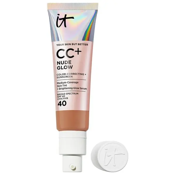 IT COSMETICS Cc+ Nude Glow Lightweight Foundation + Glow Serum With Spf 40 And Niacinamide - Deep
