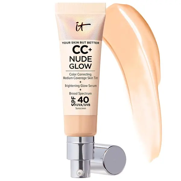 IT COSMETICS Cc+ Nude Glow Lightweight Foundation + Glow Serum With Spf 40 And Niacinamide - Light Medium