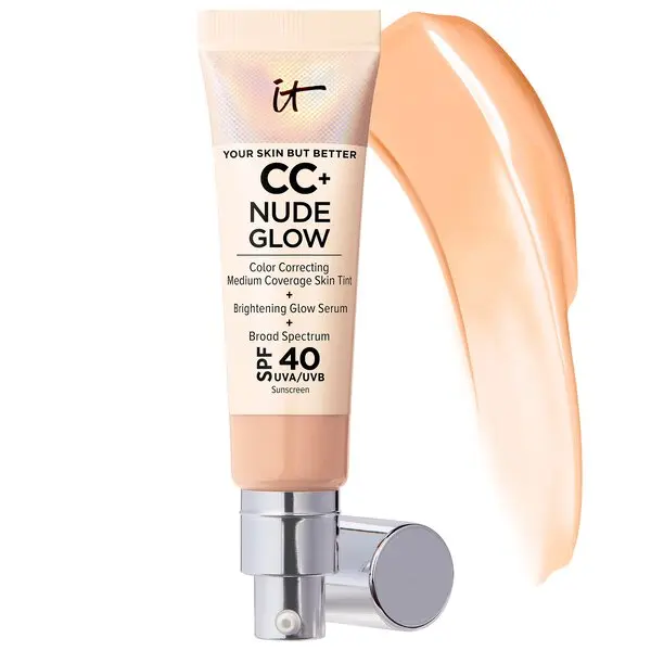 IT COSMETICS Cc+ Nude Glow Lightweight Foundation + Glow Serum With Spf 40 And Niacinamide - Neutral Medium