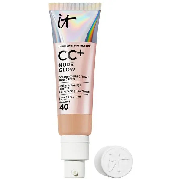 IT COSMETICS Cc+ Nude Glow Lightweight Foundation + Glow Serum With Spf 40 And Niacinamide - Tan