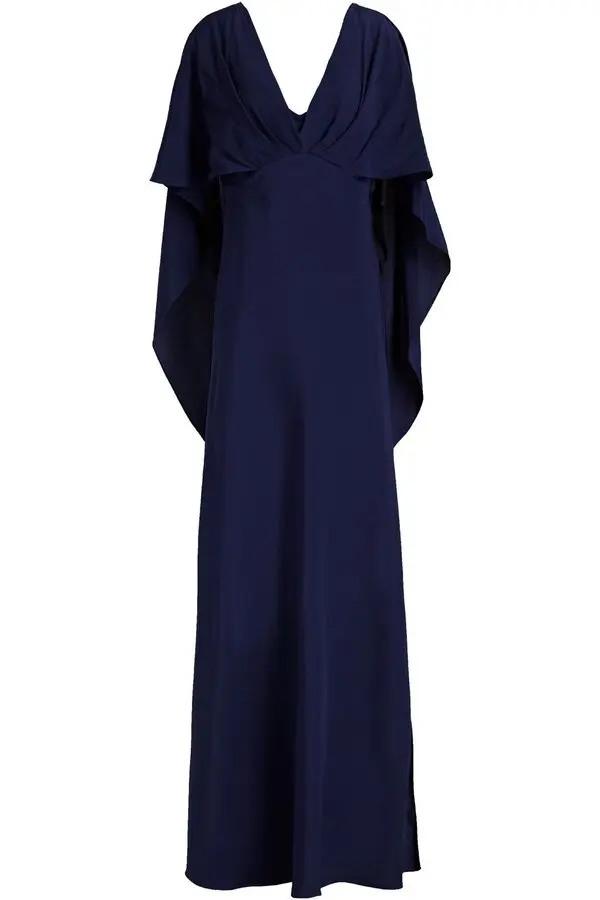 Diane Von Furstenberg Alberta Silkcrepe Maxi Dress - Navy