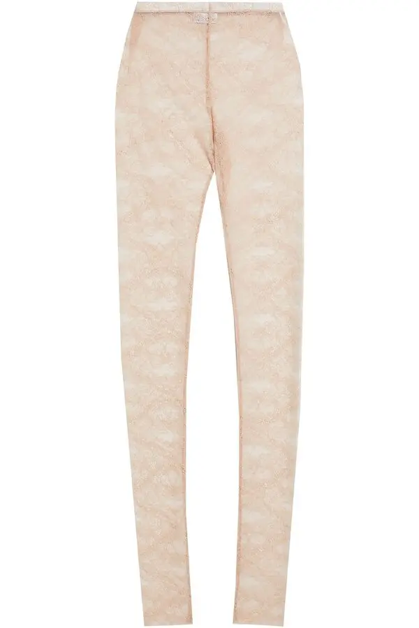 Red Valentino Corded Lace Leggings - Blush