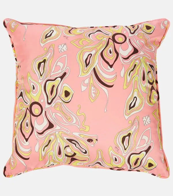 Emilio Pucci Printed Silk Twill Pillow