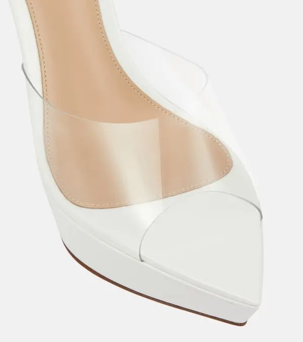 GIANVITO ROSSI Betty Pvc And Leather Sandals