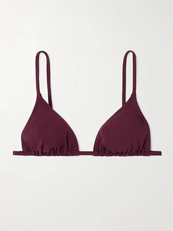 ERES Les Essentiels Mouna Triangle Bikini Top - Burgundy