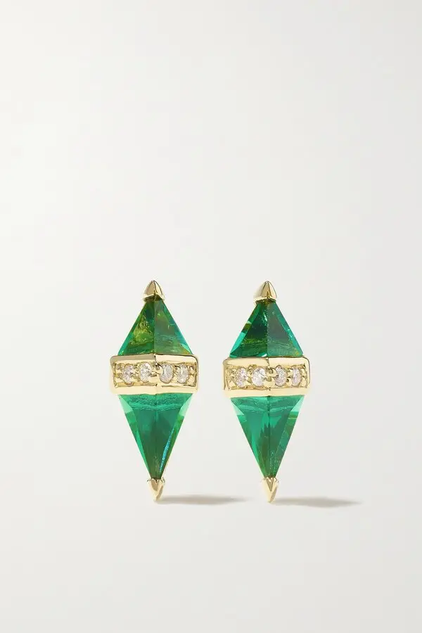 Sorellina Pietra 18-karat Quartz And Diamond Earrings - Gold