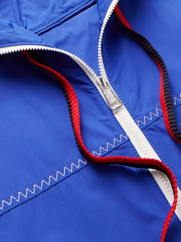 Moncler Fujio Logo-appliquéd Shell Hooded Jacket - Blue