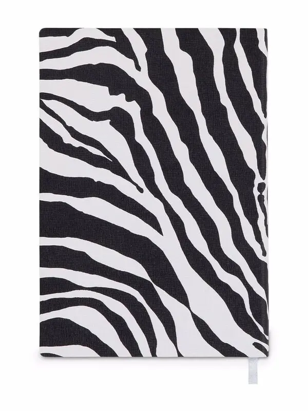 Dolce & Gabbana Medium Zebra-print Leather Ruled Notebook