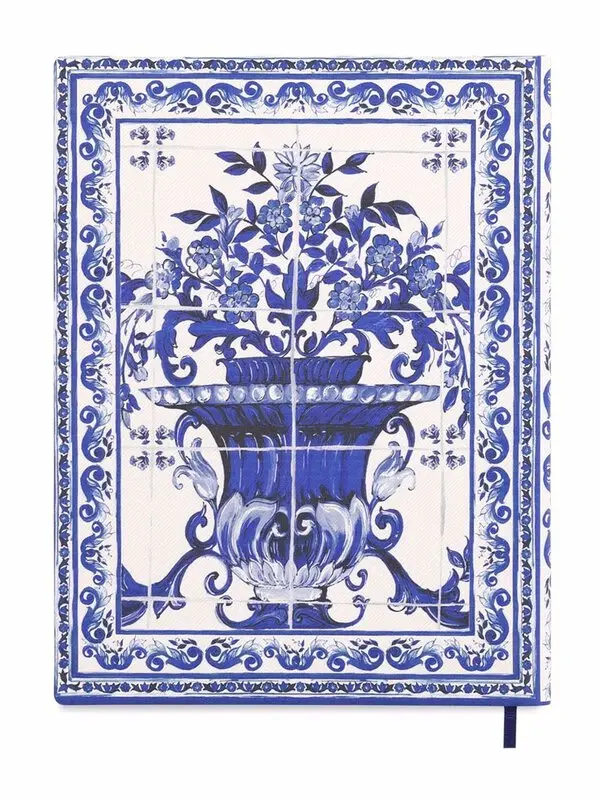 Dolce & Gabbana Large Mediterraneo-print Ruled Notebook