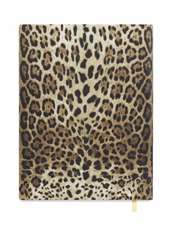 Dolce & Gabbana Large Ruled Leather Notebook - Brown