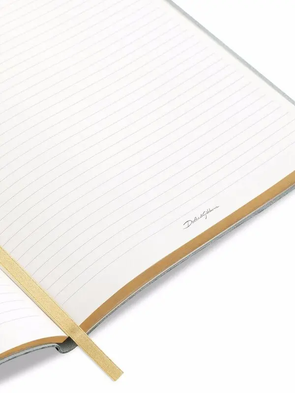 Dolce & Gabbana Large Ruled Leather Notebook - Brown