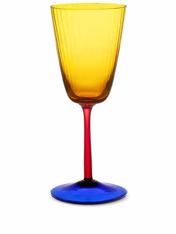 Dolce & Gabbana Murano Wine Glass - Yellow