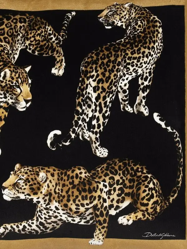 Dolce & Gabbana Small Leopardo-print Velvet Cushion