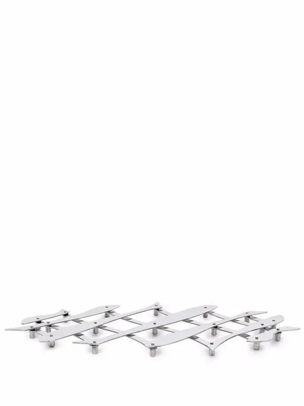 ALESSI Pescher Extensible Trivet - Silver
