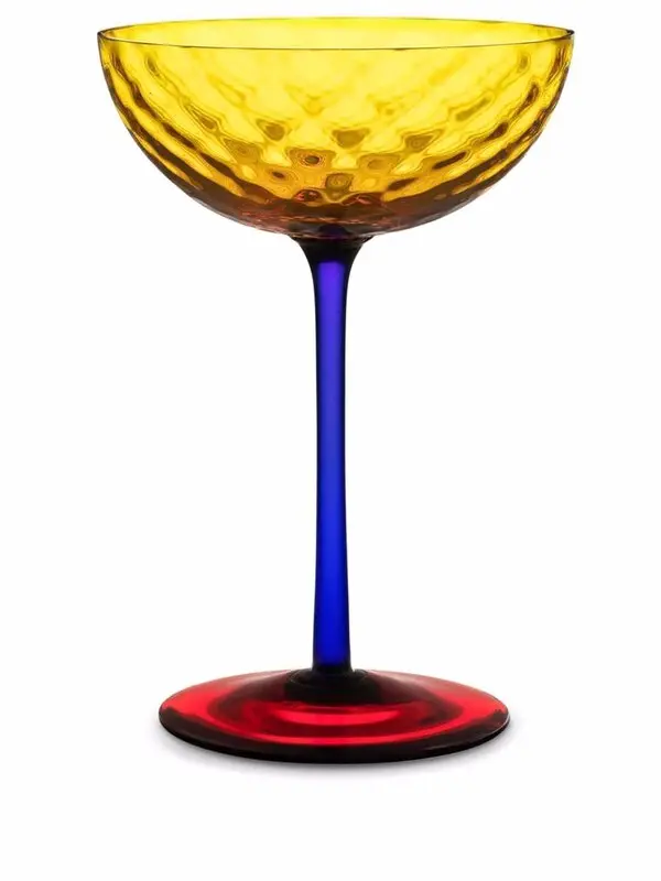 Dolce & Gabbana Hand-blown Murano Champagne Glass - Yellow
