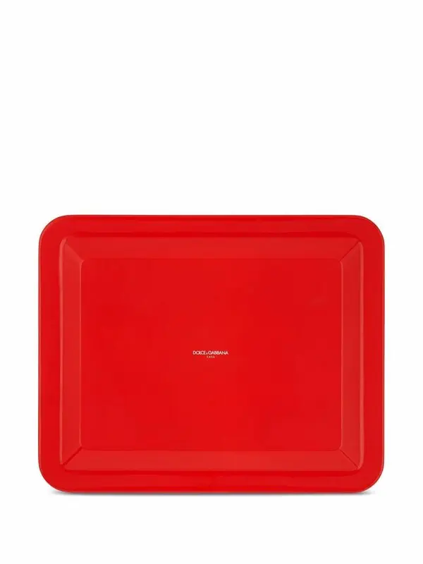 Dolce & Gabbana Medium Carretto-print Wood Tray