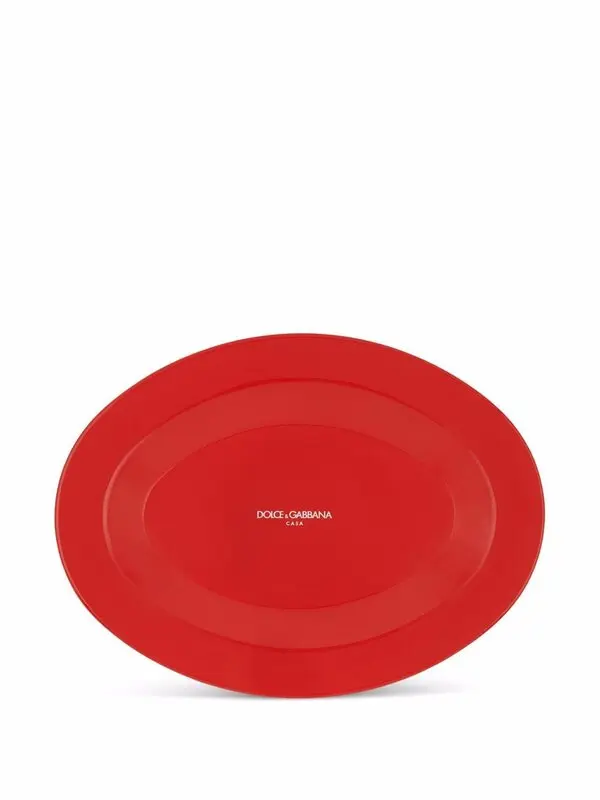 Dolce & Gabbana Carretto-print Wood Tray