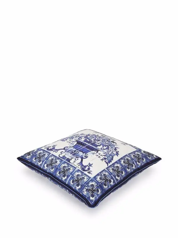 Dolce & Gabbana Mediterraneo-print Silk Cushion