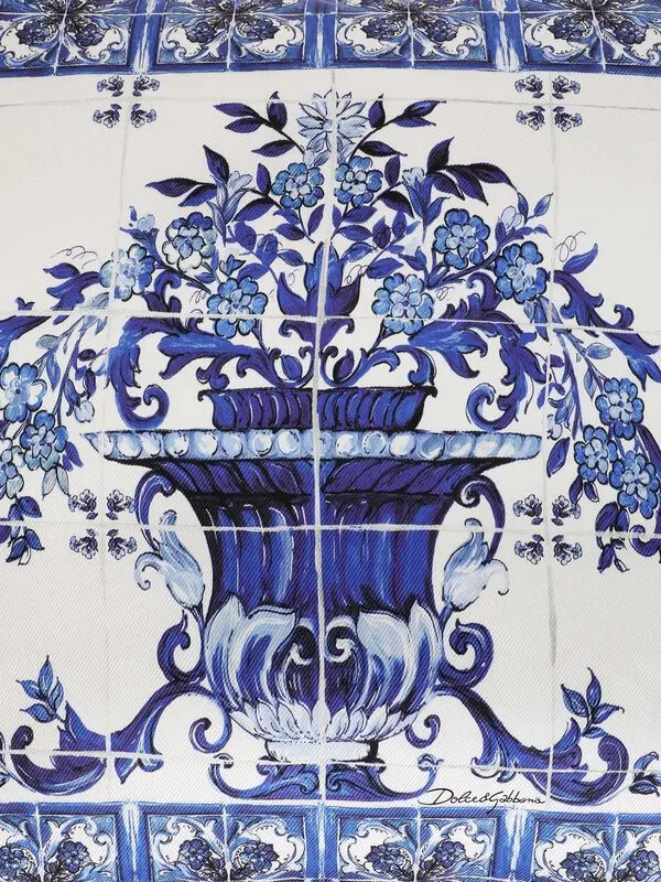 Dolce & Gabbana Mediterraneo-print Silk Cushion