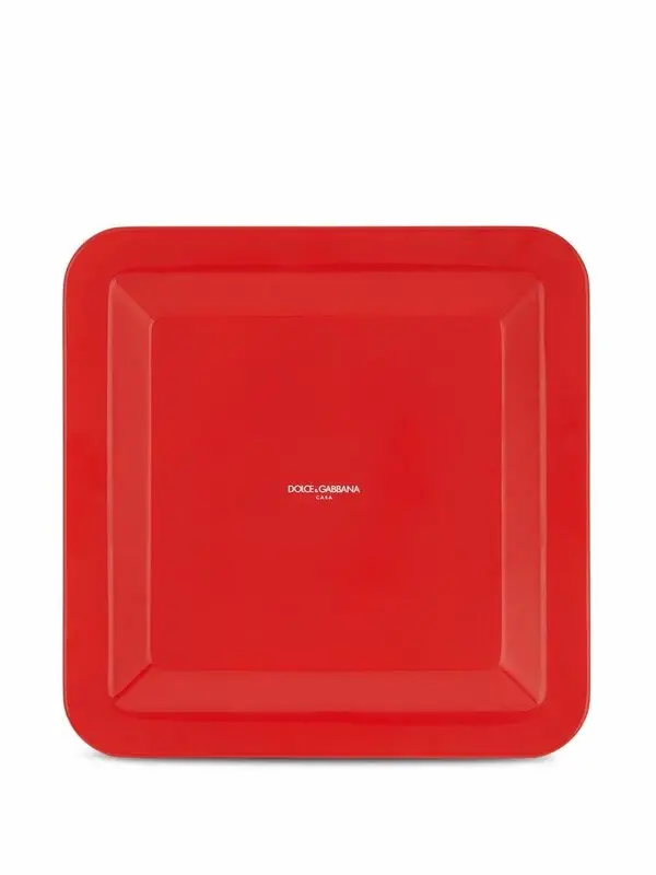 Dolce & Gabbana Medium Carretto-print Wood Tray