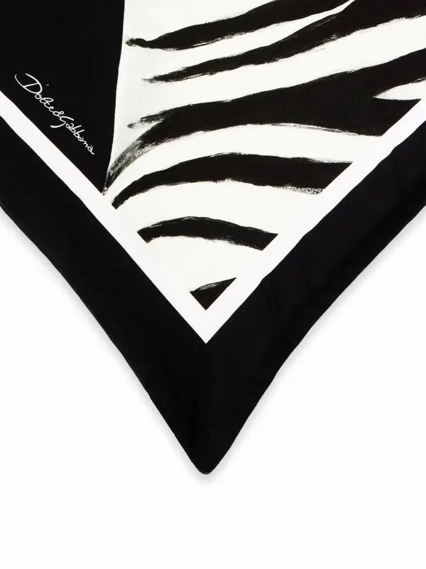 Dolce & Gabbana Zebra-print Square Cushion