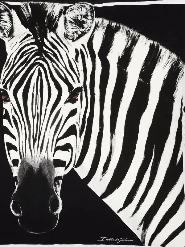 Dolce & Gabbana Zebra-print Square Cushion