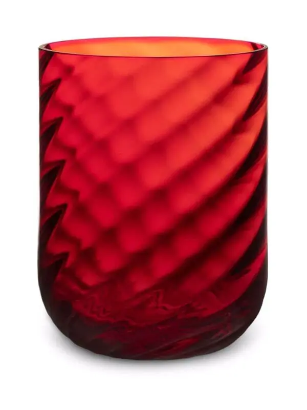 DOLCE & GABBANA CASA Rigadin Ritorto Murano Water Glasses Set - Red