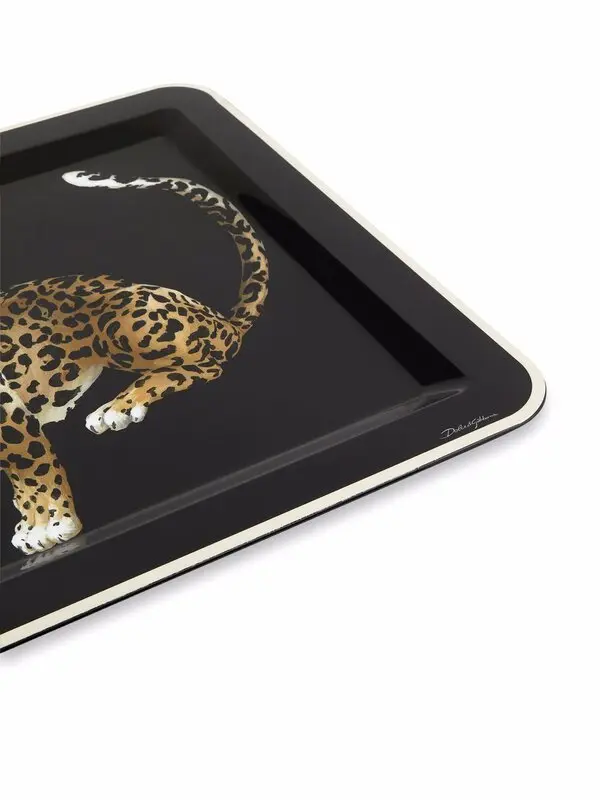 Dolce & Gabbana Large Leopard-print Tray