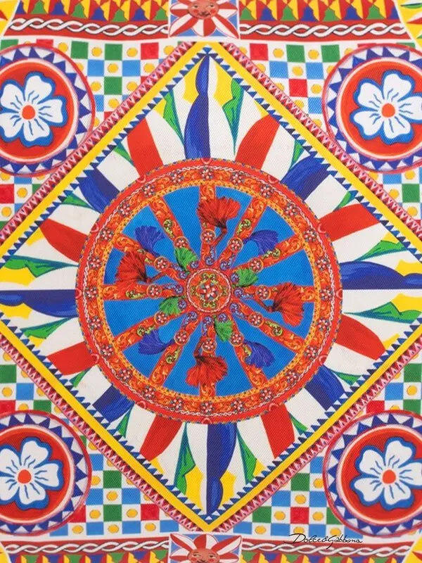Dolce & Gabbana Carretto Print Cushion