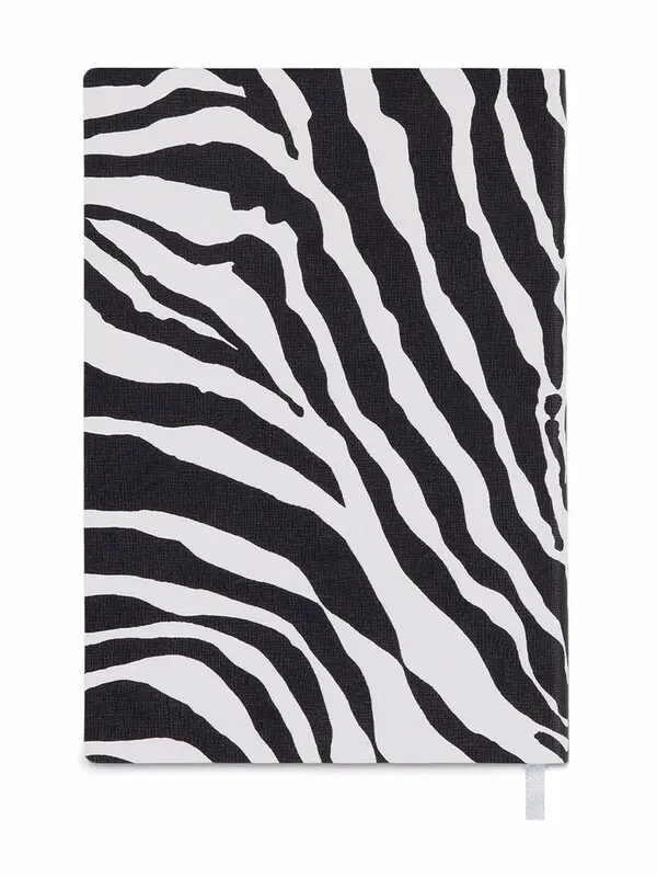 Dolce & Gabbana Medium Zebra-print Leather Blank Notebook