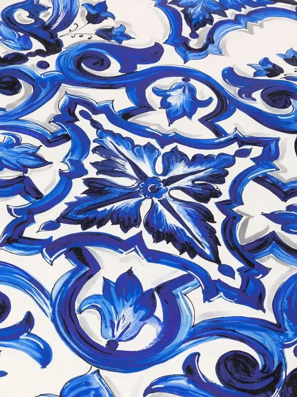 Dolce & Gabbana Mediterranean-print Silk Blanket