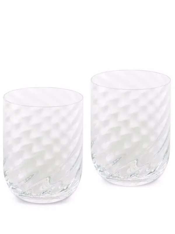 Dolce & Gabbana Hand-blown Murano Water Glasses - White