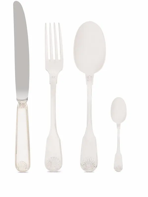 Dolce & Gabbana 4 Piece Cutlery Set - Silver