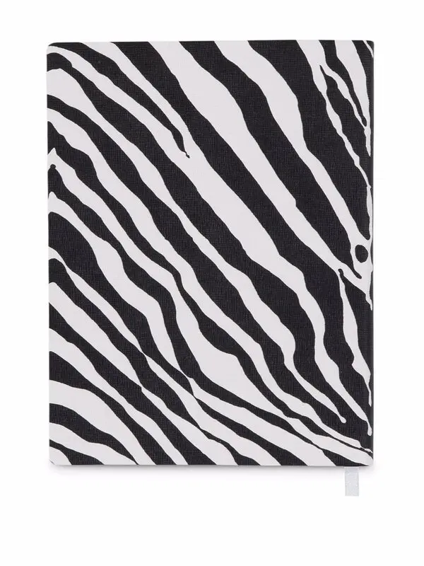Dolce & Gabbana Large Zebra-print Leather Blank Notebook