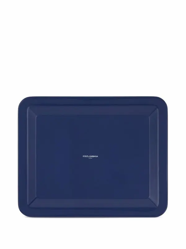 Dolce & Gabbana Medium Mediterraneo-print Wooden Tray