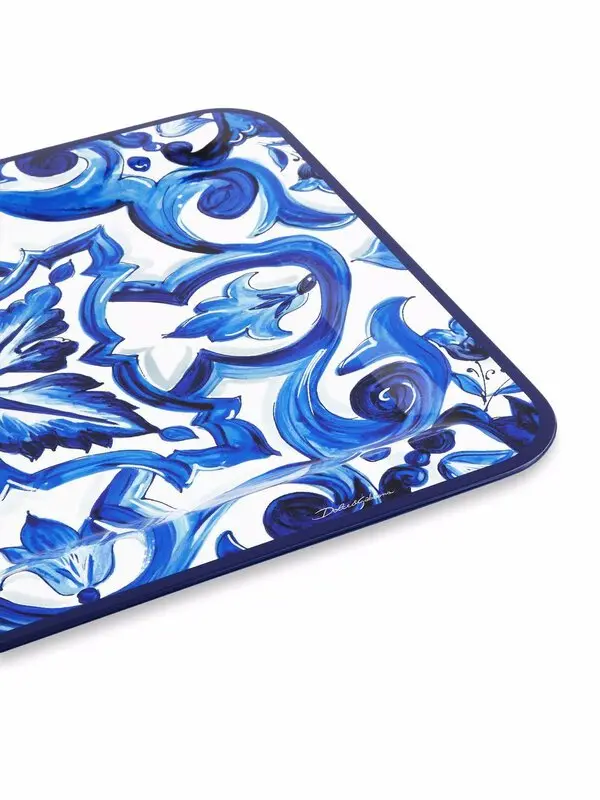 Dolce & Gabbana Medium Mediterraneo-print Wooden Tray