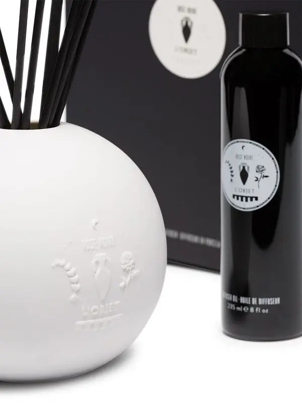 L'Objet Rose Noir Porcelain Diffuser Set