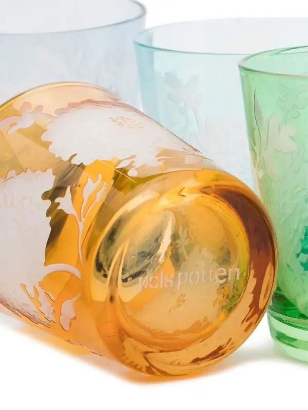 POLSPOTTEN Peony Glass Tumblers