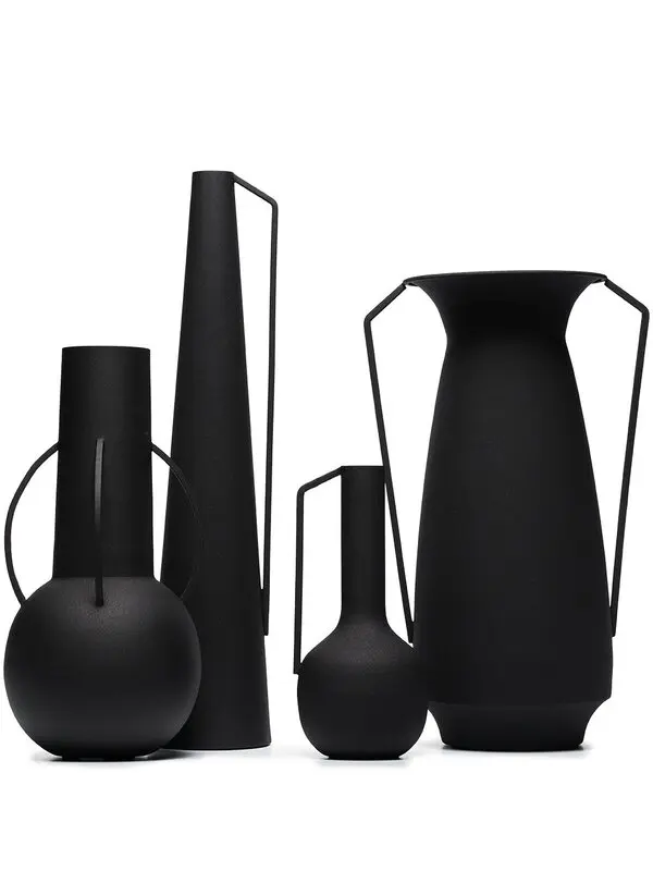 POLSPOTTEN Roman Powder-coated Vases - Black
