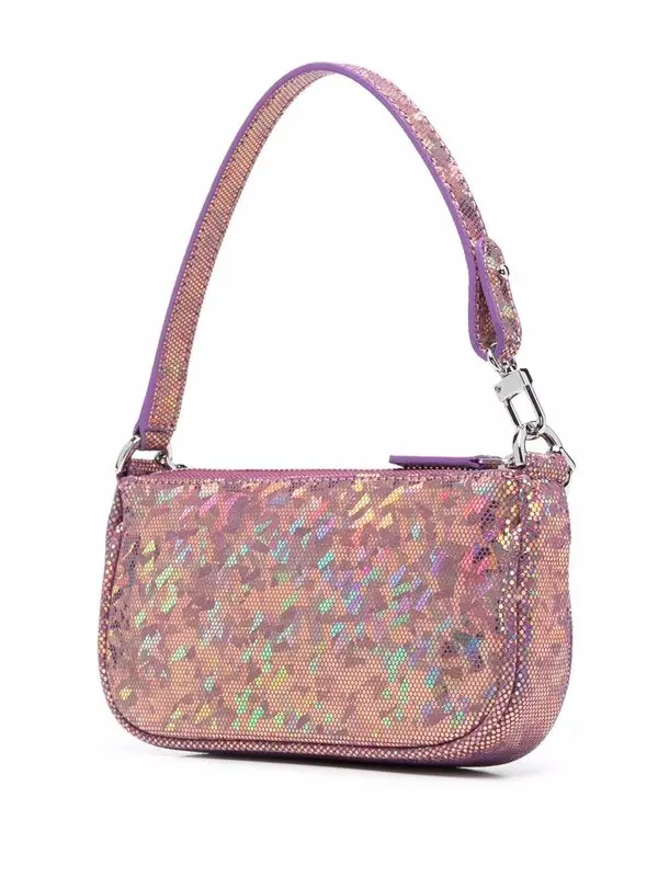 By Far Mini Rachel Hologram Shoulder Bag - Purple