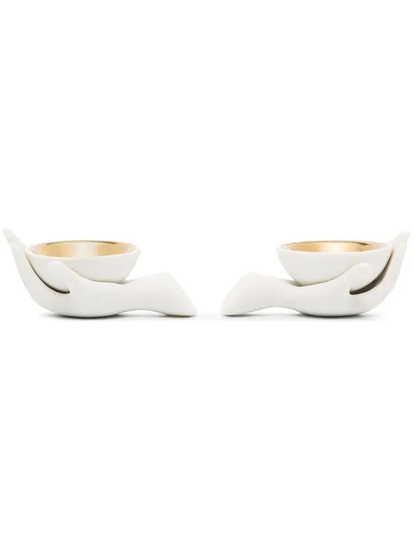 Jonathan Adler Eve Salt And Pepper Cellars - White