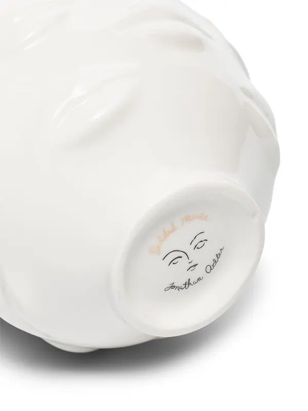 Jonathan Adler Gilded Gala Porcelain Vase - White