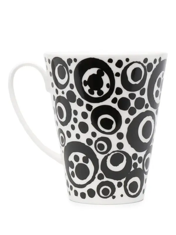 10 CORSO COMO Printed Porcelain Mug - Black