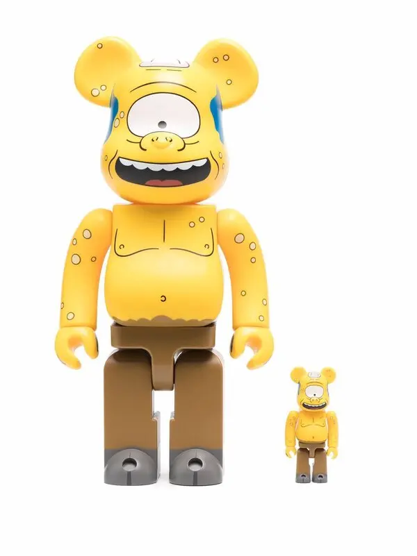 MEDICOM TOY The Simpsons Cyclops Be@rbrick 100% And 400% Figure Set - Yellow