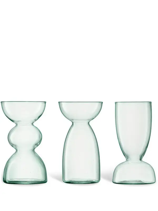 LSA INTERNATIONAL Canopy Trio' Vase Set Of Three - White